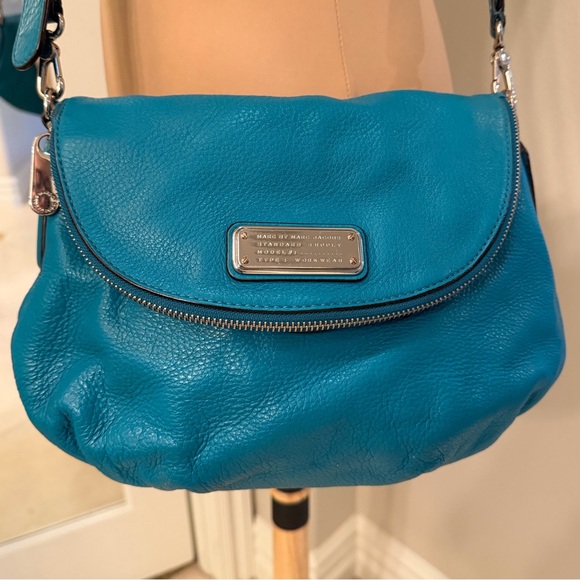 Marc Jacobs | Bags | Marc Jacobs Natasha Teal Leather Crossbody Bag ...